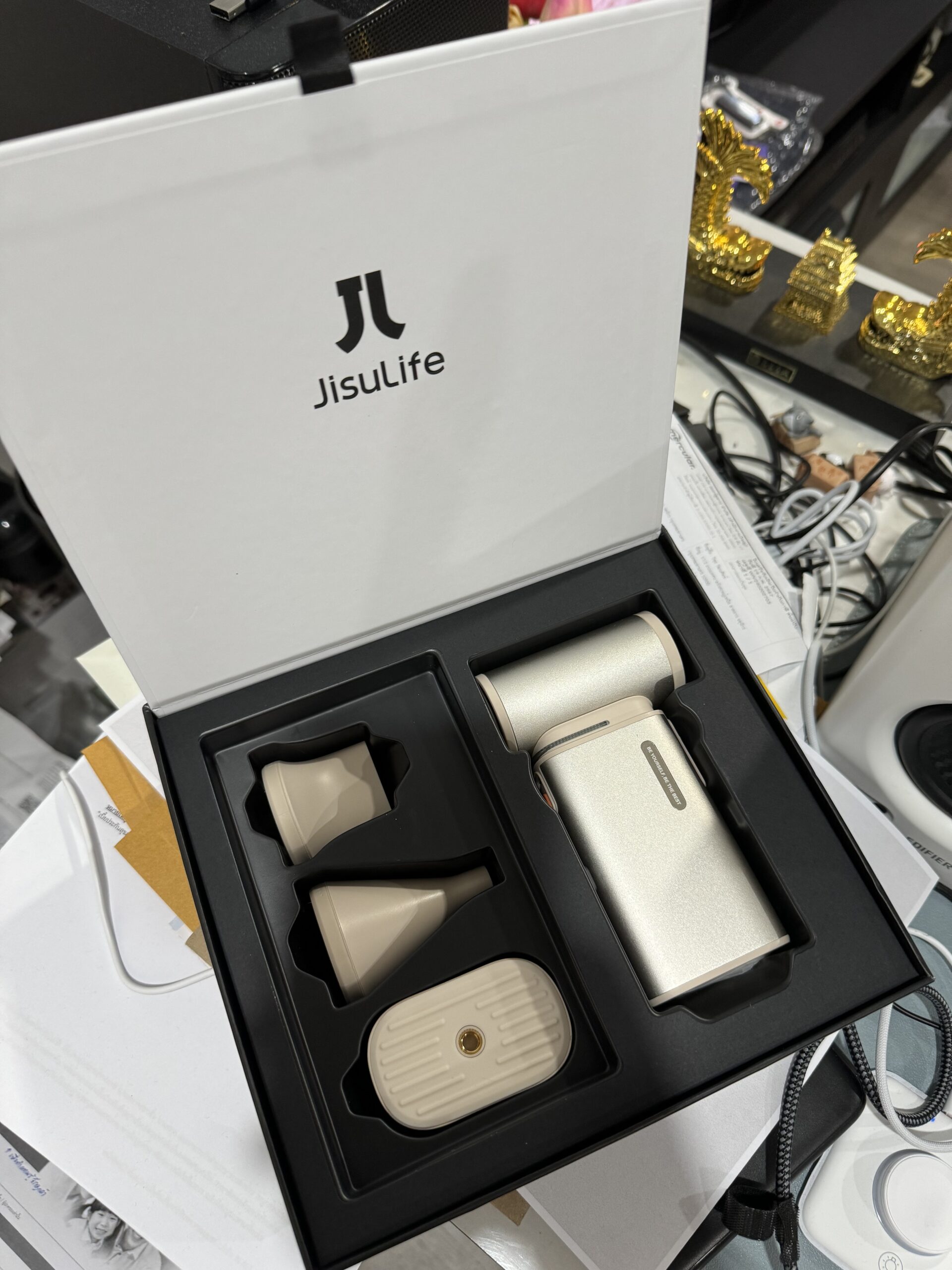 [ของมันต้องมี] JISULIFE 3 in 1 Portable พัดลมพกพาพลังสูง แบตอึดสุด เปิด ...
